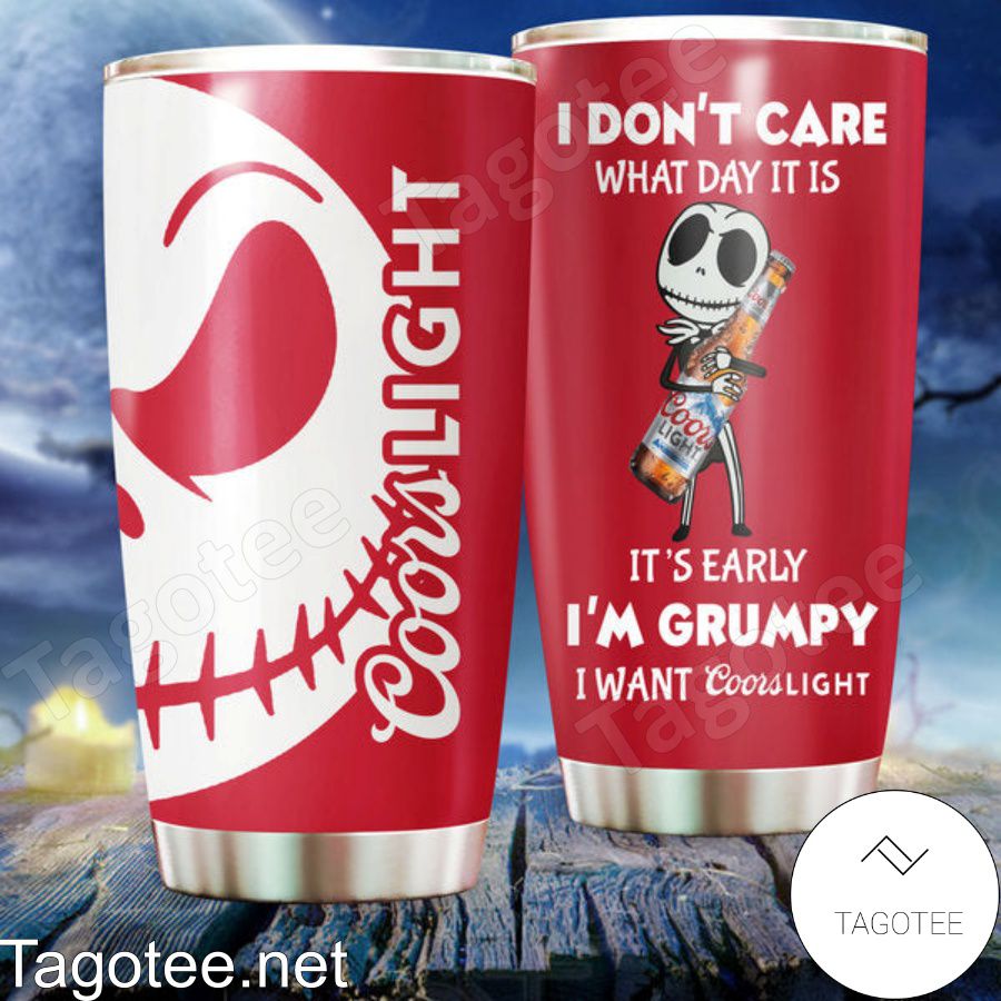I'm Grumpy I Want Bud Light Jack Skellington Tumbler - Tagotee