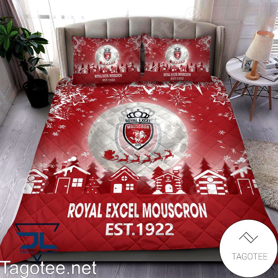 Royal Excel Mouscron Est 1922 Christmas Bedding Set - Tagotee