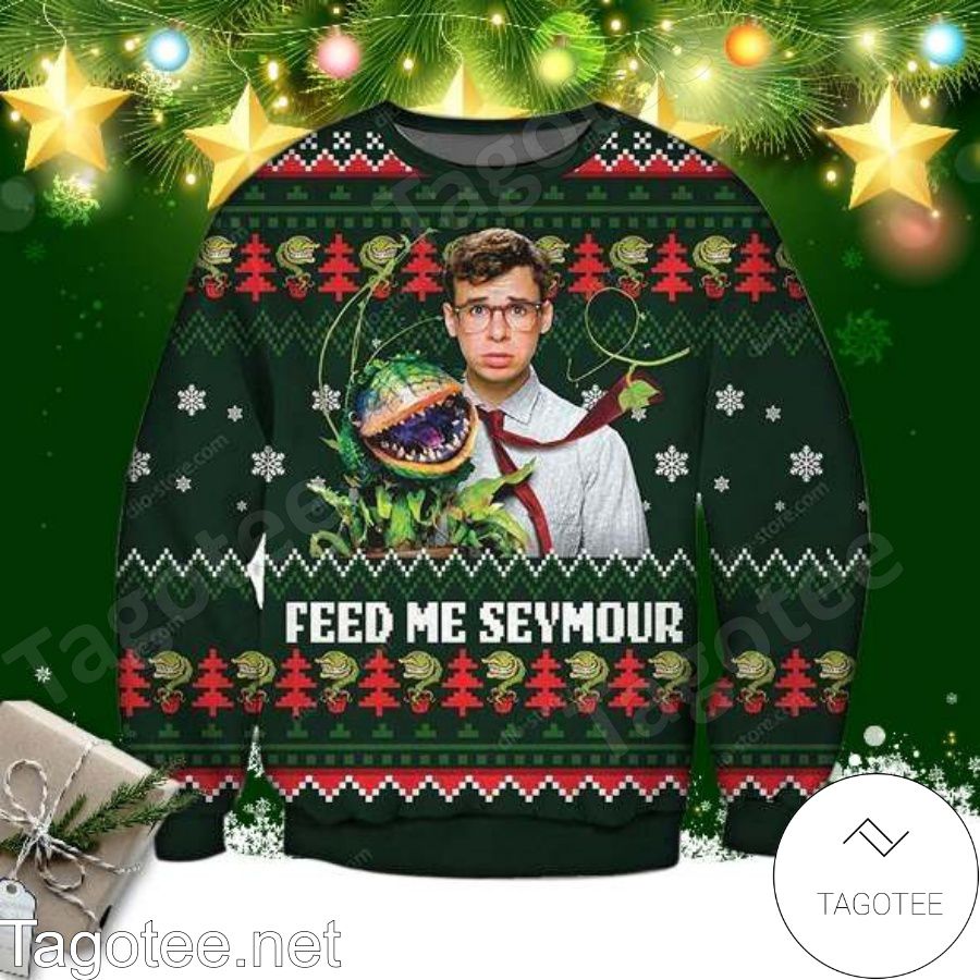 Feed Me Seymour Little Shop Of Horrors Horror Movie Ugly Christmas ...