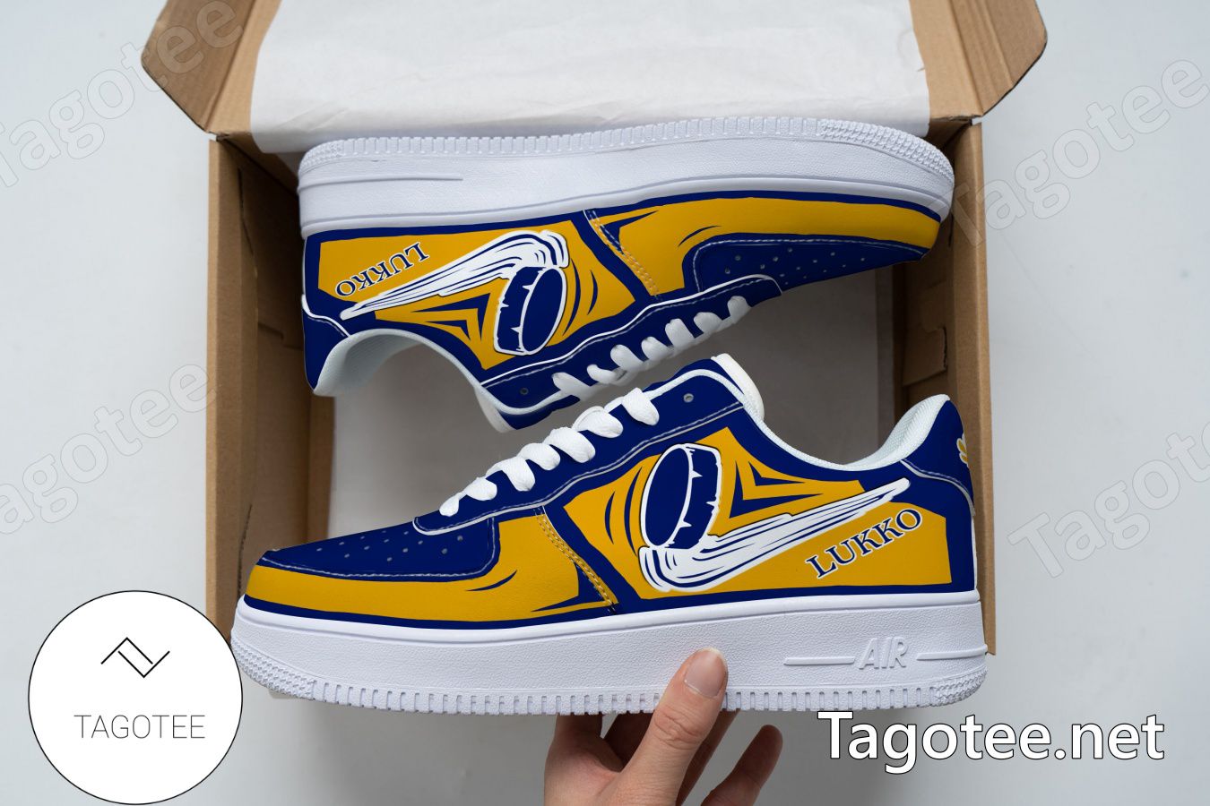 Rauman Lukko Logo Air Force 1 Shoes - Tagotee