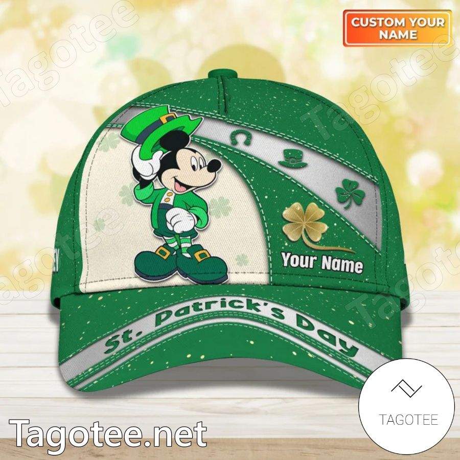 Personalized Disney Mickey Mouse St. Patrick's Day Cap Hat - Tagotee