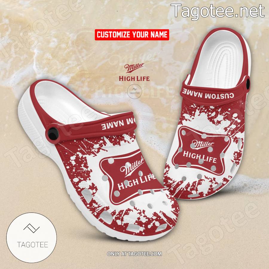 Miller High life Logo Crocs Clogs - EmonShop - Tagotee