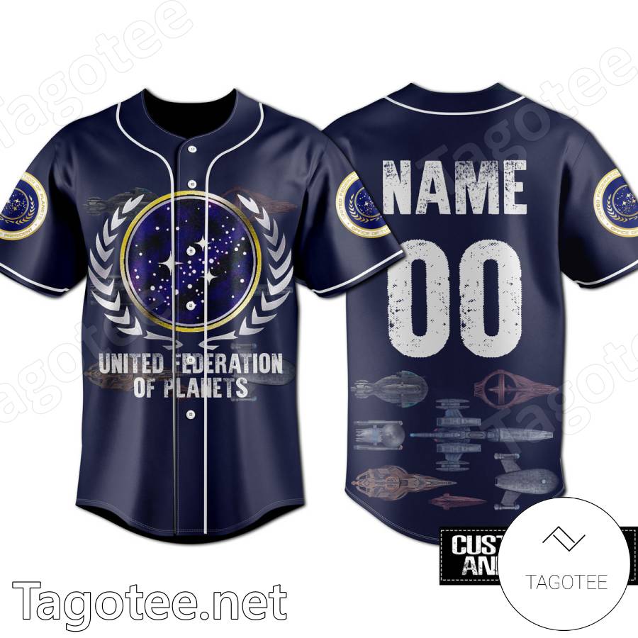 United Federation Of Planets Personalized Baseball Jersey - Tagotee