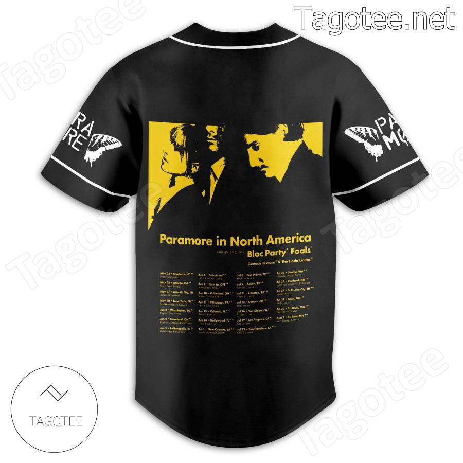 Paramore In North America Signatures Baseball Jersey - Tagotee