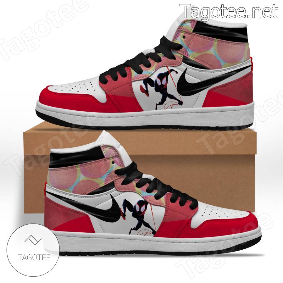 Spider-man Red Air Jordan High Top Shoes - Tagotee