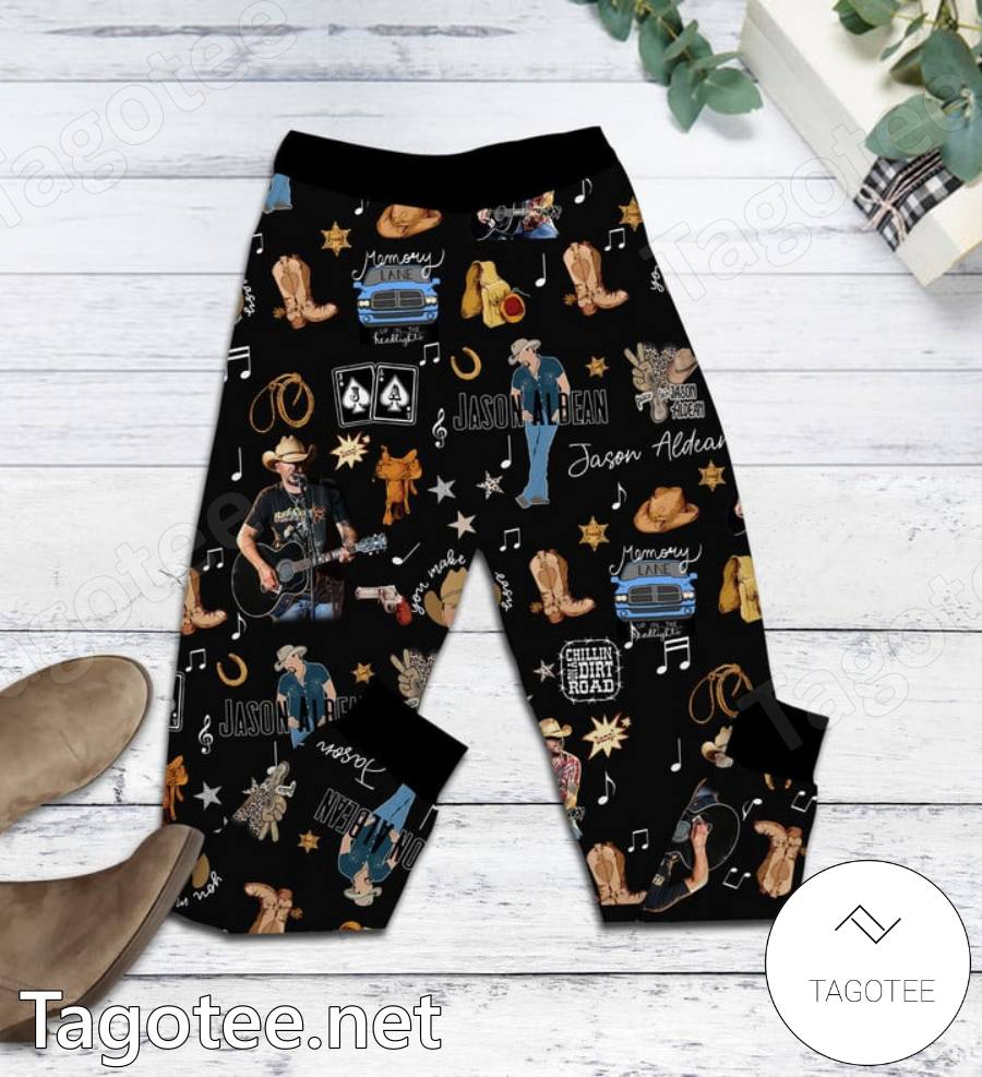 Jason Aldean Try That In A Small Town Pajamas Set - Tagotee