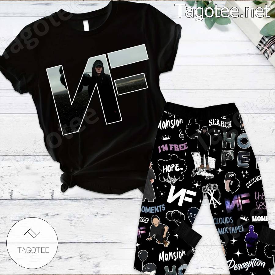 Nf Rapper Pattern Pajamas Set - Tagotee