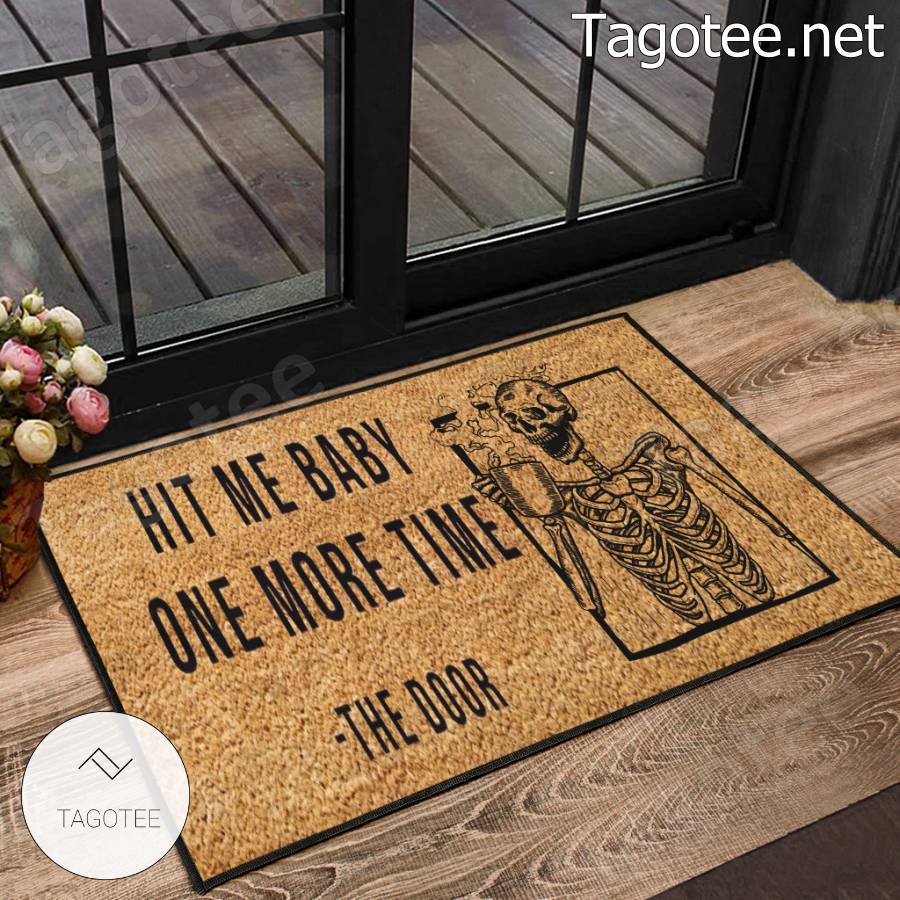 Skeleton My Brain Is Giving Me The Silent Treatment Today Doormat - Tagotee