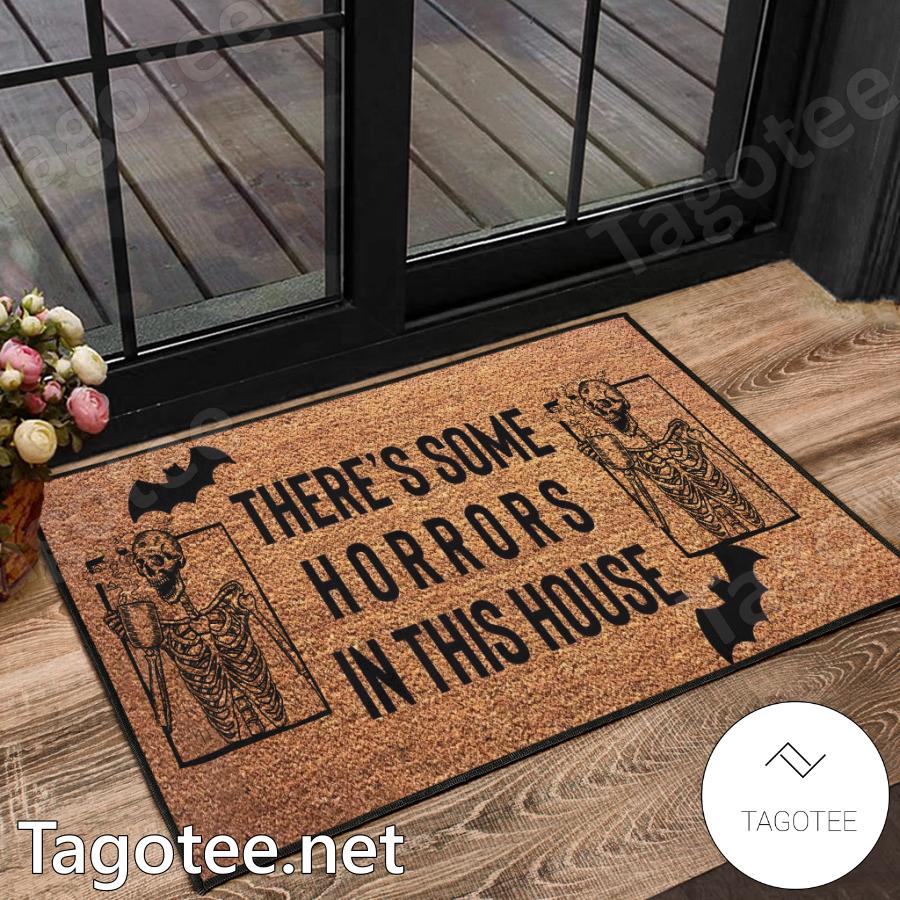 Skeleton There's Some Horrors In This House Doormat - Tagotee Skeleton There's Some Horrors In This House Doormat - Tagotee
