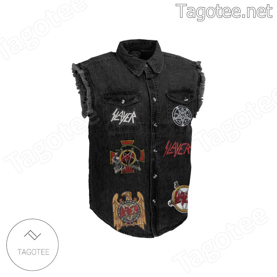 Slayer Blasting Our Way Through The Boundaries Of Hell Sleeveless Jean ...